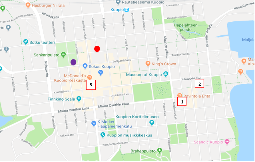 Maps – International Week 2022 of Savonia UAS